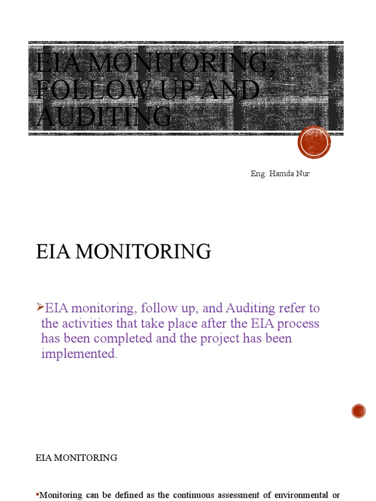 EIA Monitoring and Follow-Up Processes | PDF | Environmental Impact ...