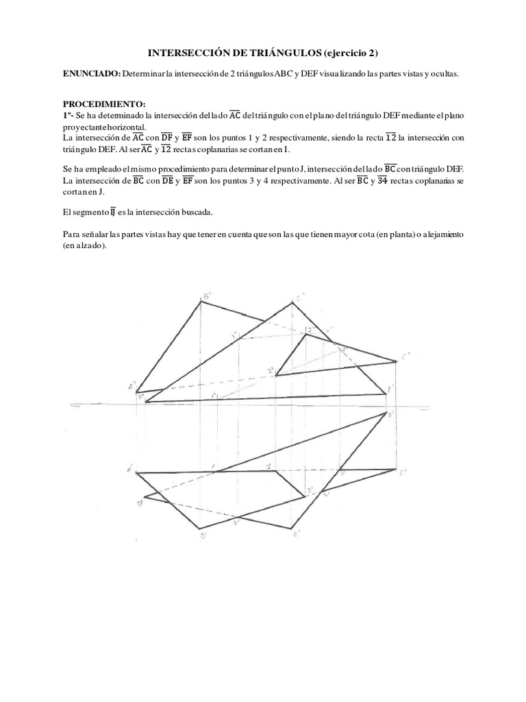05 2 INTERSECCIÓN DE TRIÁNGULOS - Ejercicio 2 - SOLUCIONES | PDF | Triángulo | Geometría del ...