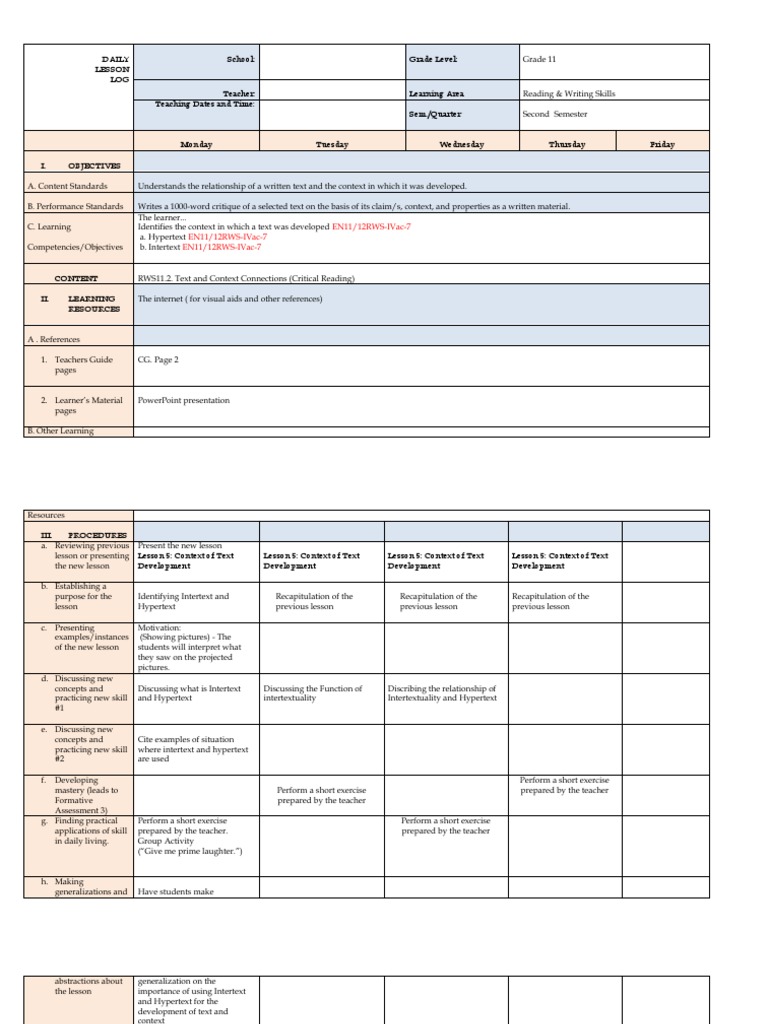 Week 5 | PDF | Intertextuality | Learning