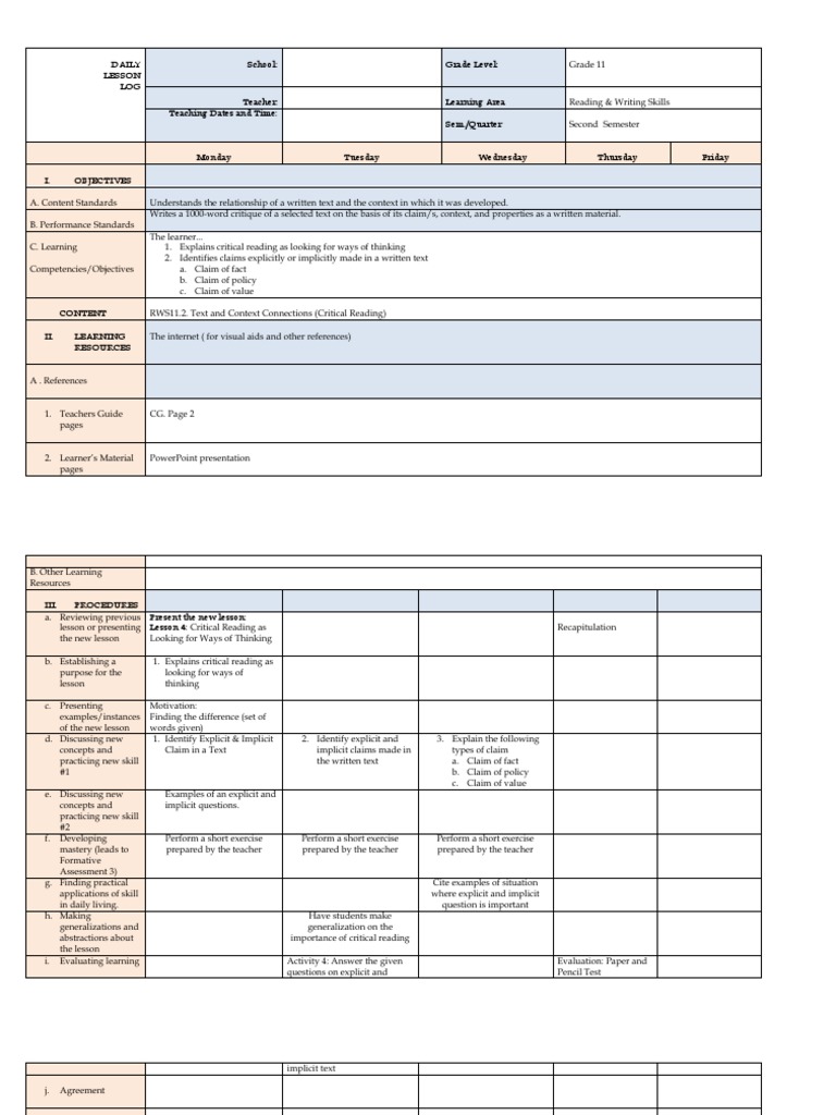 Week 4 | PDF | Learning | Teaching