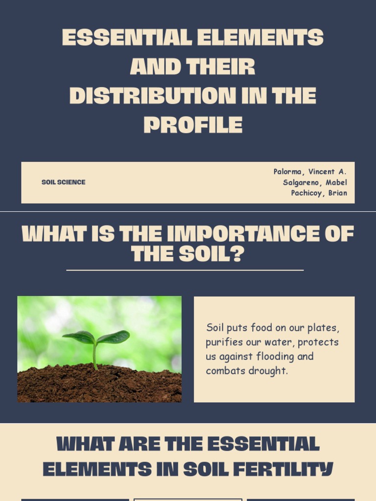 Essential Soil Elements for Plant Growth | PDF | Soil | Plant Nutrition
