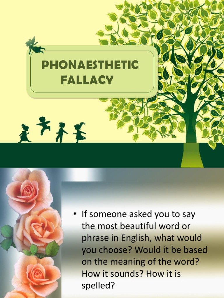 Phonaesthetic Fallacy | PDF | Phonaesthetics | Human Voice