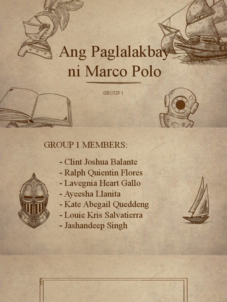 Paglalakbay Ni Marco Polo | PDF