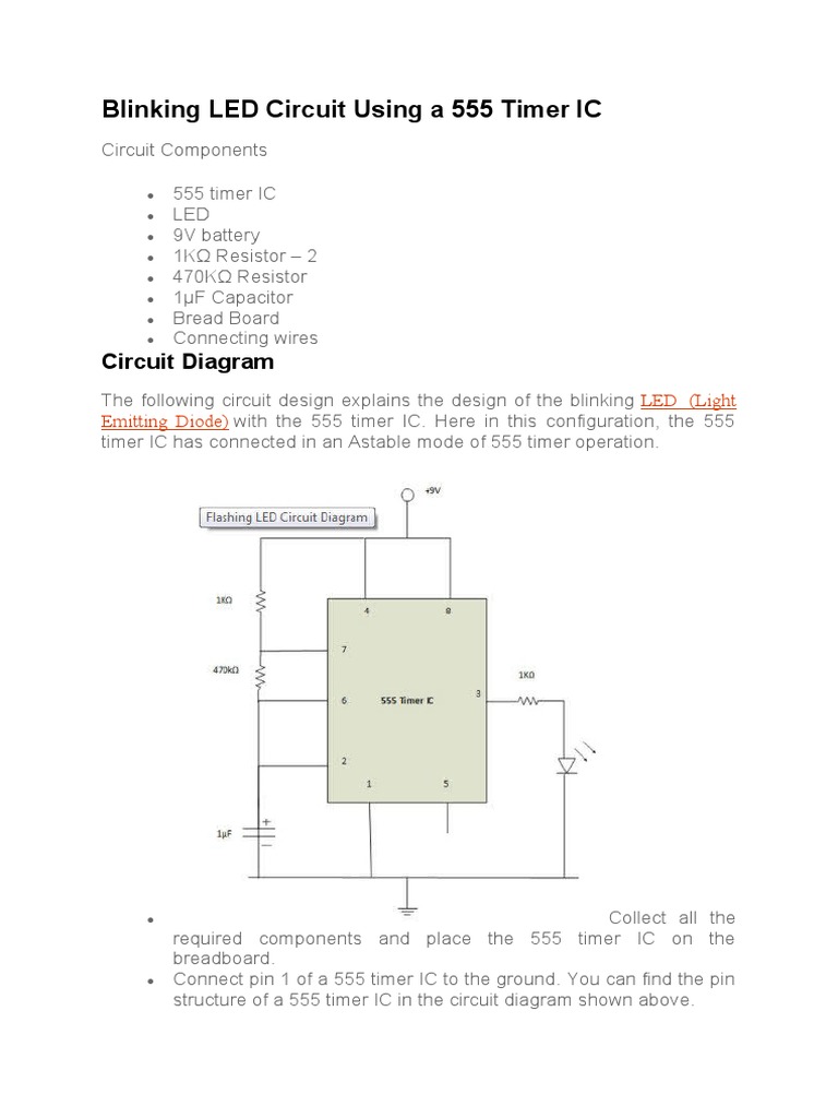 LED Flasher | PDF | Computer Engineering | Electronic Circuits