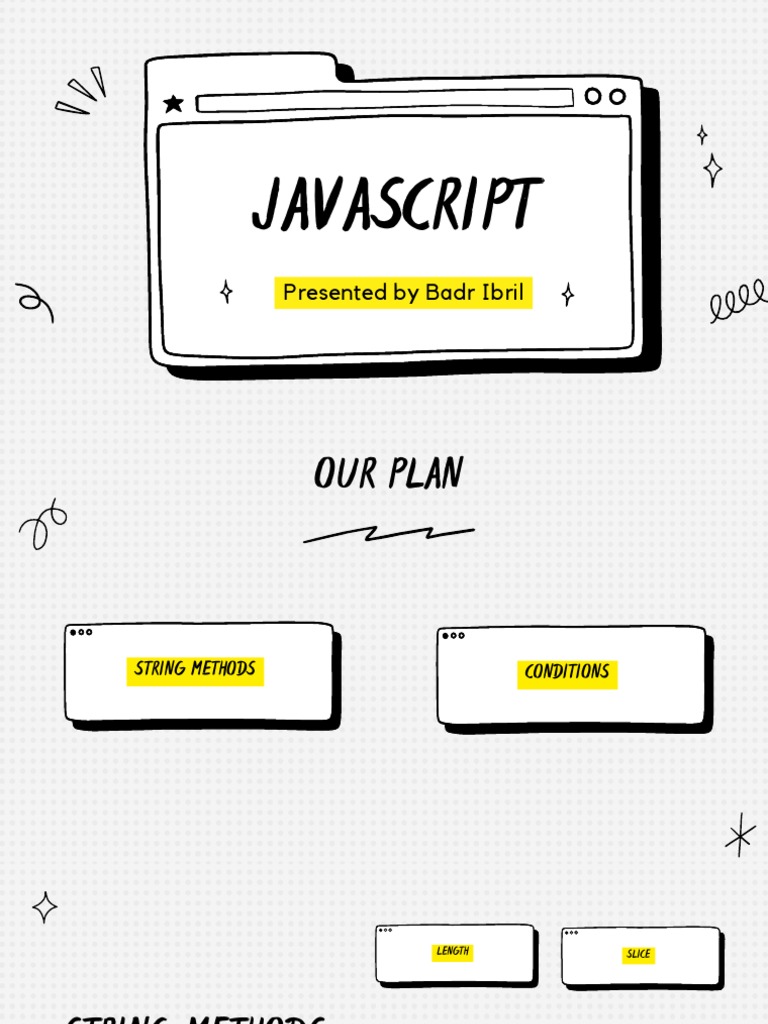 Javascript: Presented by Badr Ibril | PDF