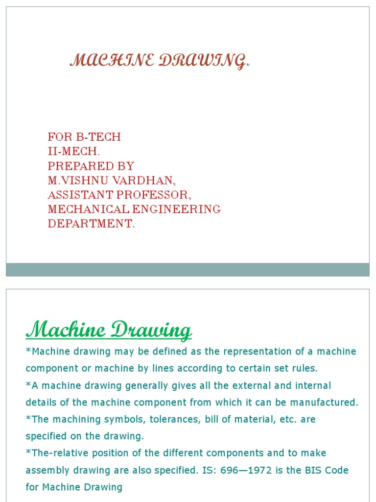 Machine Drawing | PDF