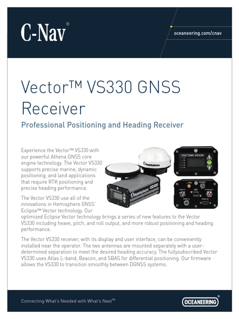 Vector VS330 GNSS Receiver | PDF | Global Positioning System ...