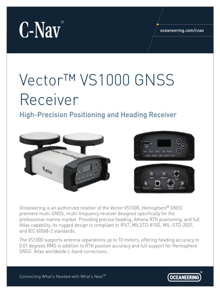 Vector VS1000 GNSS Receiver | PDF | Wi Fi | Global Positioning System
