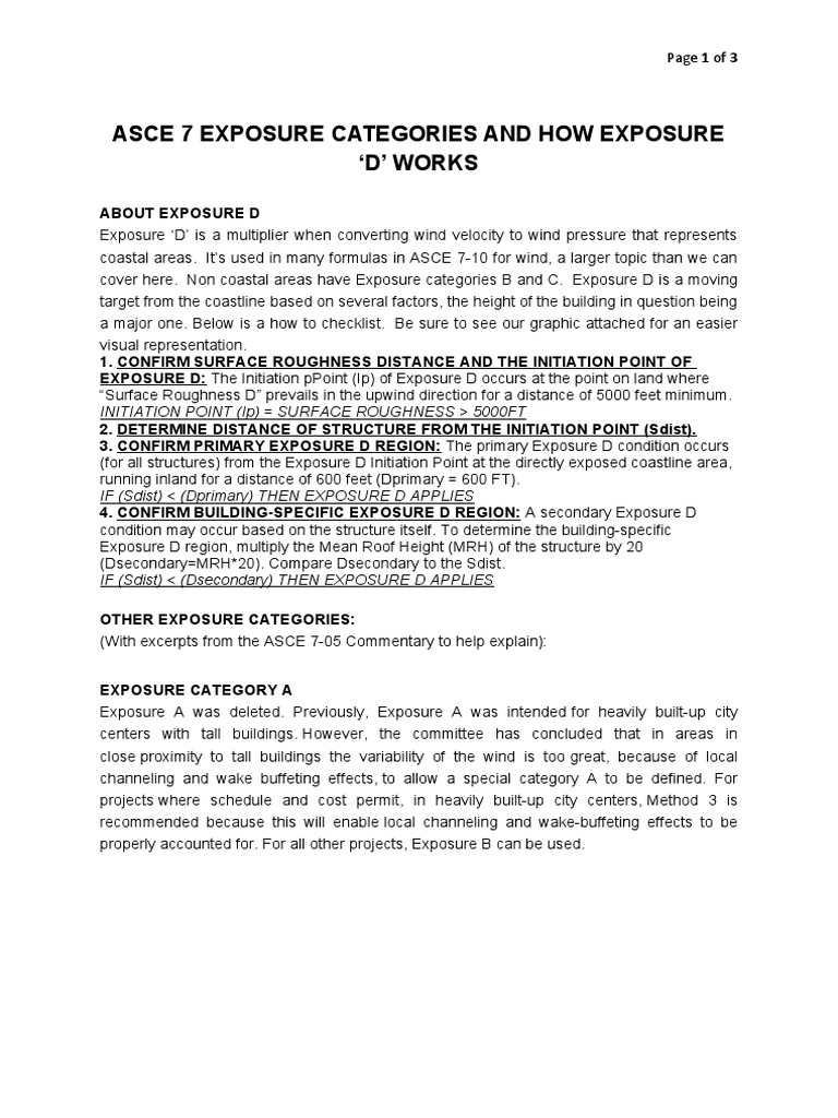 ASCE 7 Exposure Categories Explained | PDF | Wound | Applied And ...