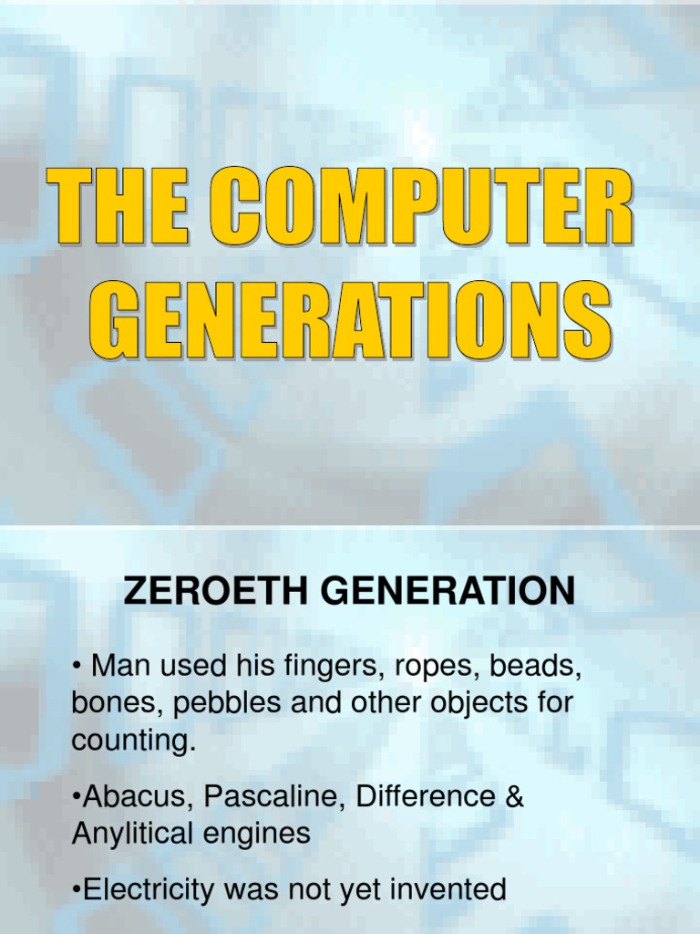 The Computer Generations | PDF | Integrated Circuit | Microprocessor