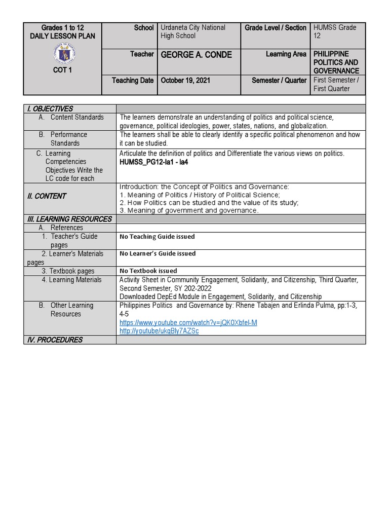 COT1 | Download Free PDF | Learning | Science