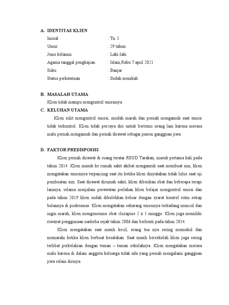 Askep Askep Jiwa Perilaku Kekerasan | PDF