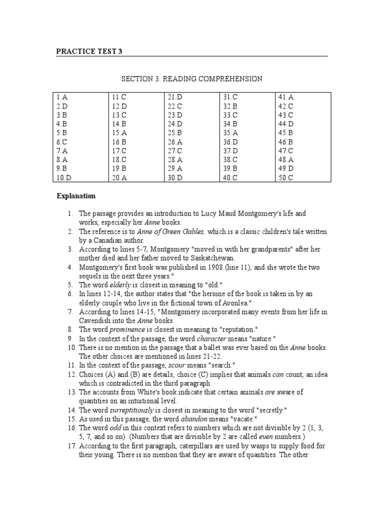 Reading Answer Key | PDF | Steel | Otter