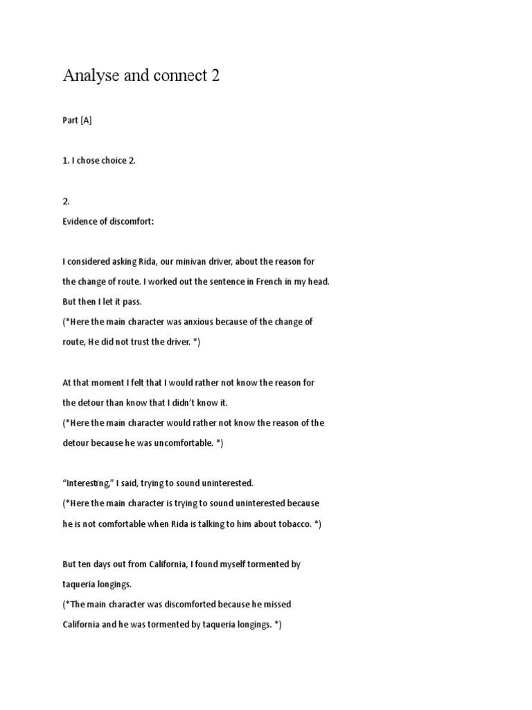 Analyse and Connect 2 | PDF