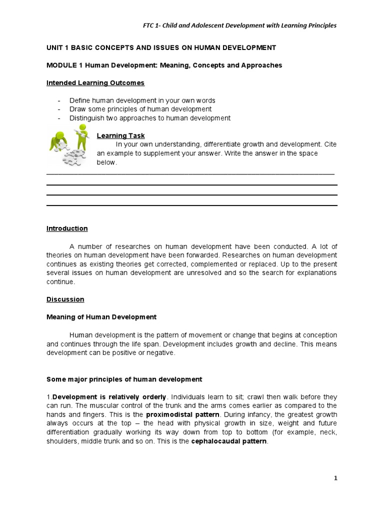FTC 1- Child Development and Learning Principles | PDF | Developmental ...