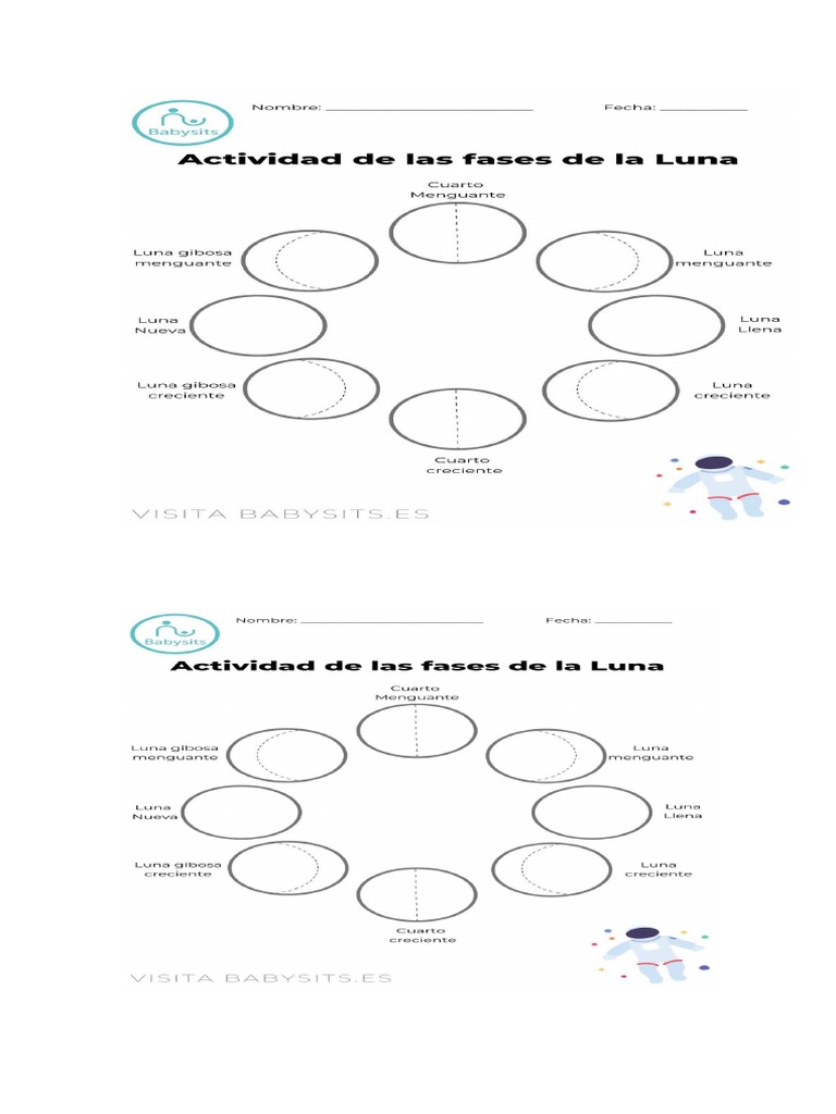 Las Fases de La Luna | PDF