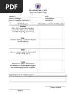 Lesson Observation Form | PDF
