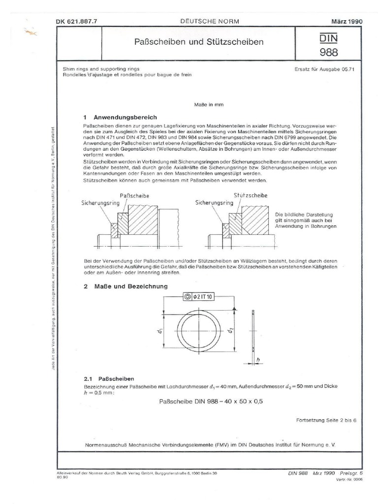 Din 988 | PDF