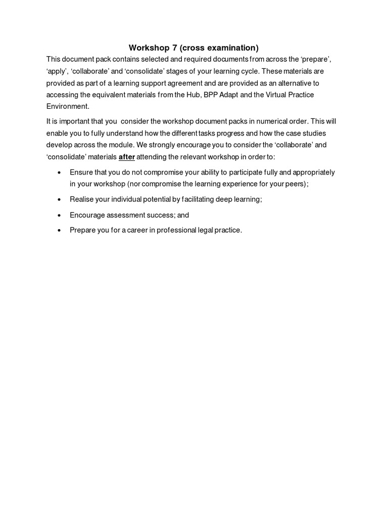 BTC Oral Skills WS7 | PDF | Plea