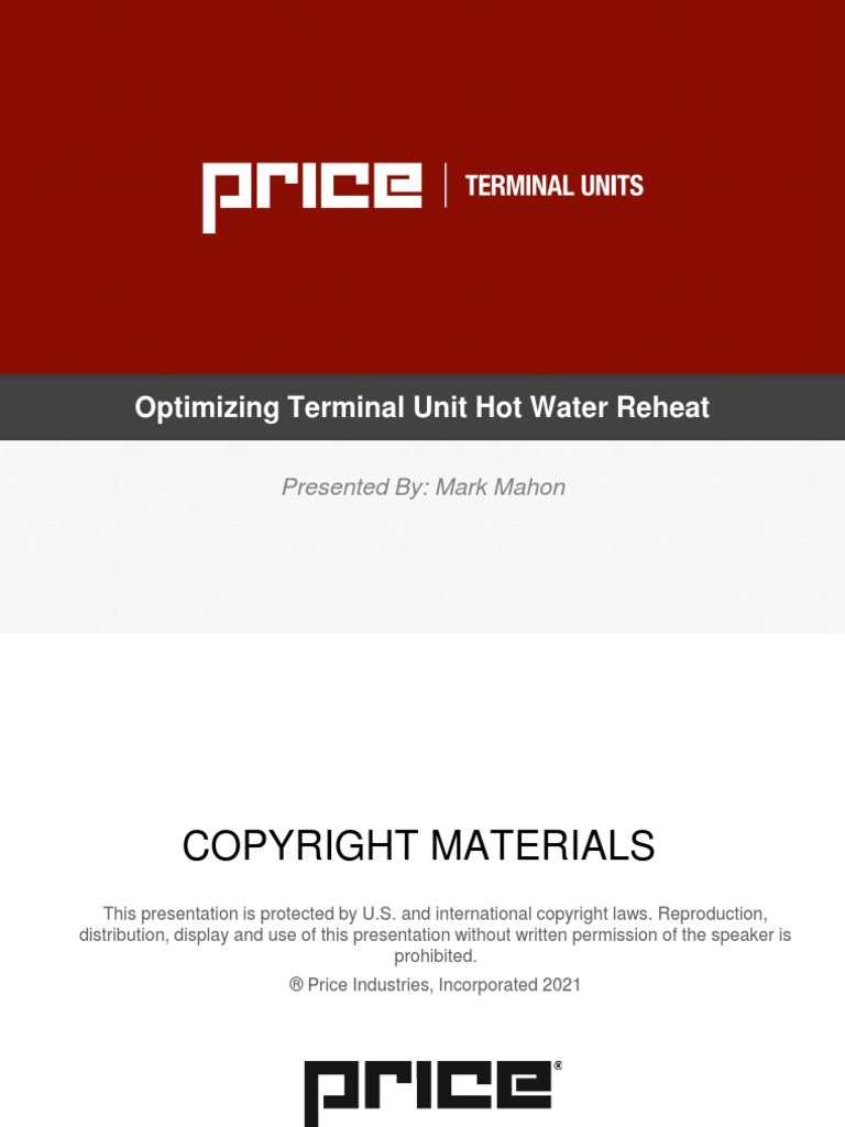 Optimizing Terminal Unit Hot Water Reheat | PDF | Heat Transfer | Water ...
