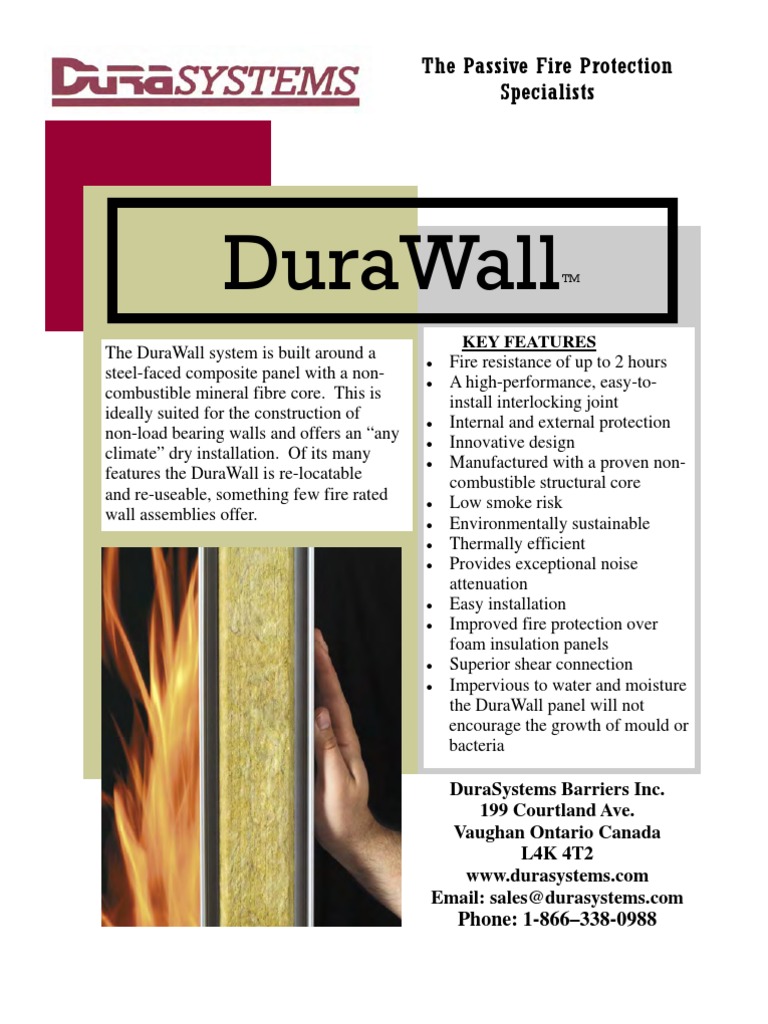 DuraSystems - DuraWall Brochure | PDF | Building Insulation | Wall