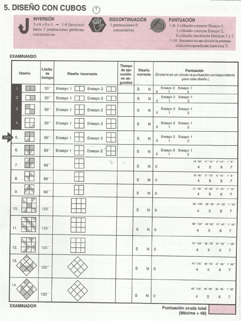 Cubos Wais-Iii | PDF