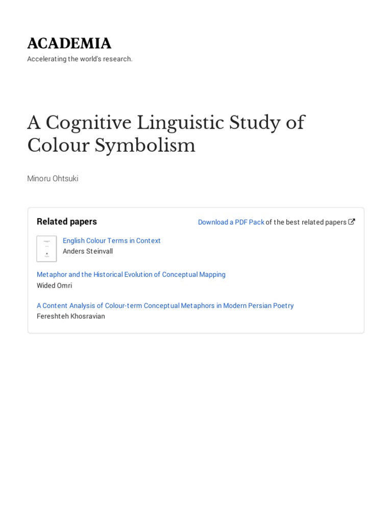 Understanding Colour Symbolism | PDF | Color | Symbols