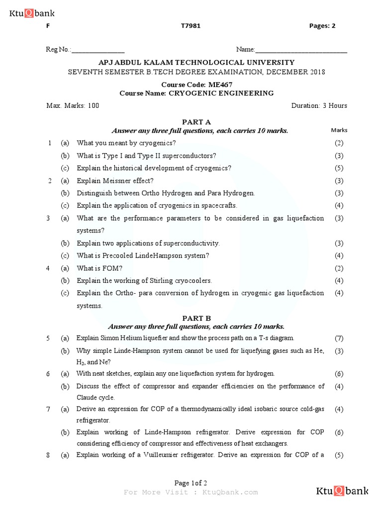 Answer Any Three Full Questions, Each Carries 10 Marks | PDF ...