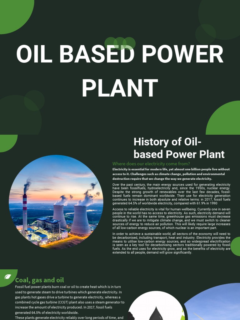 Oil-Based Power Plant Overview | PDF | Petroleum | Electricity Generation