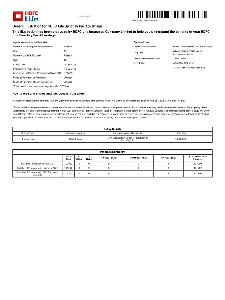 Illustration | PDF | Life Insurance | Insurance