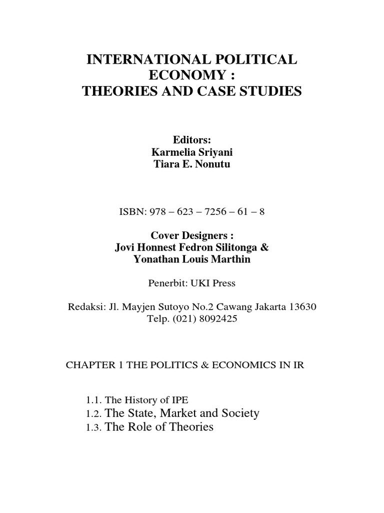 International Political Economy Theories and Case Studies | PDF ...