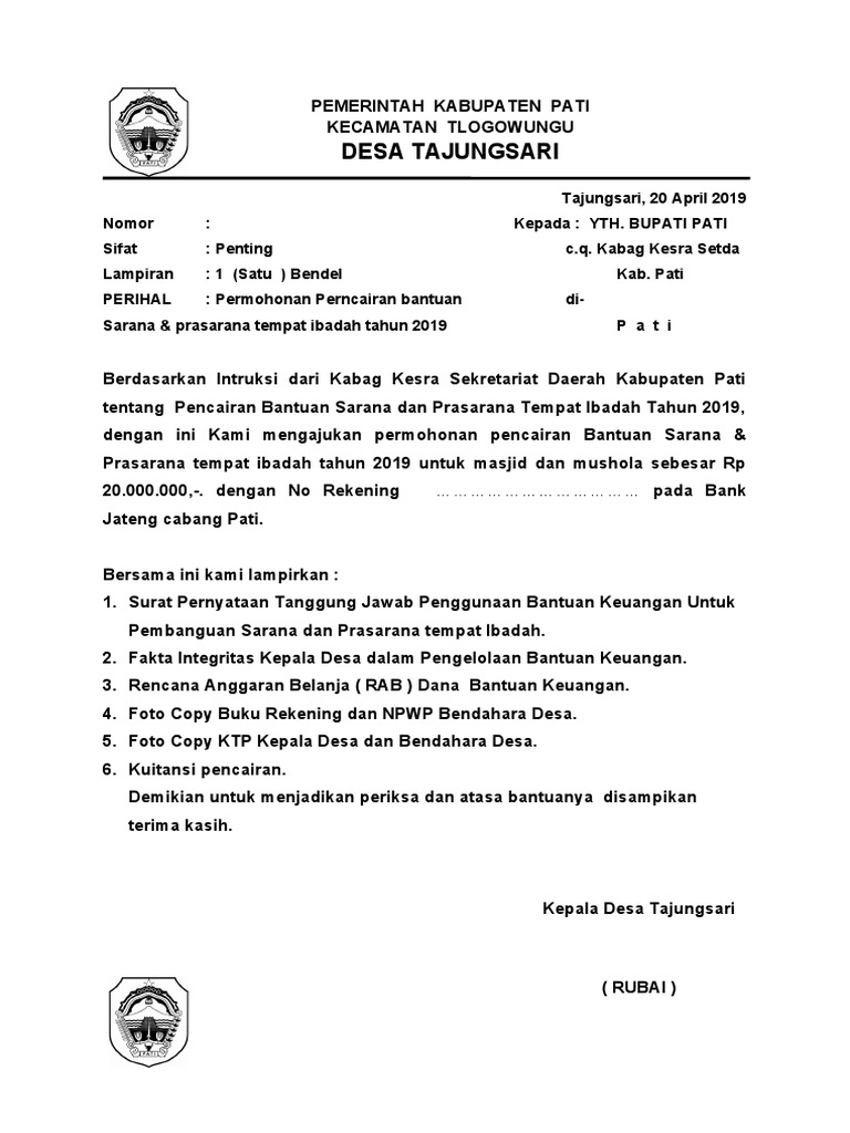 Form Pencairan Dana | PDF