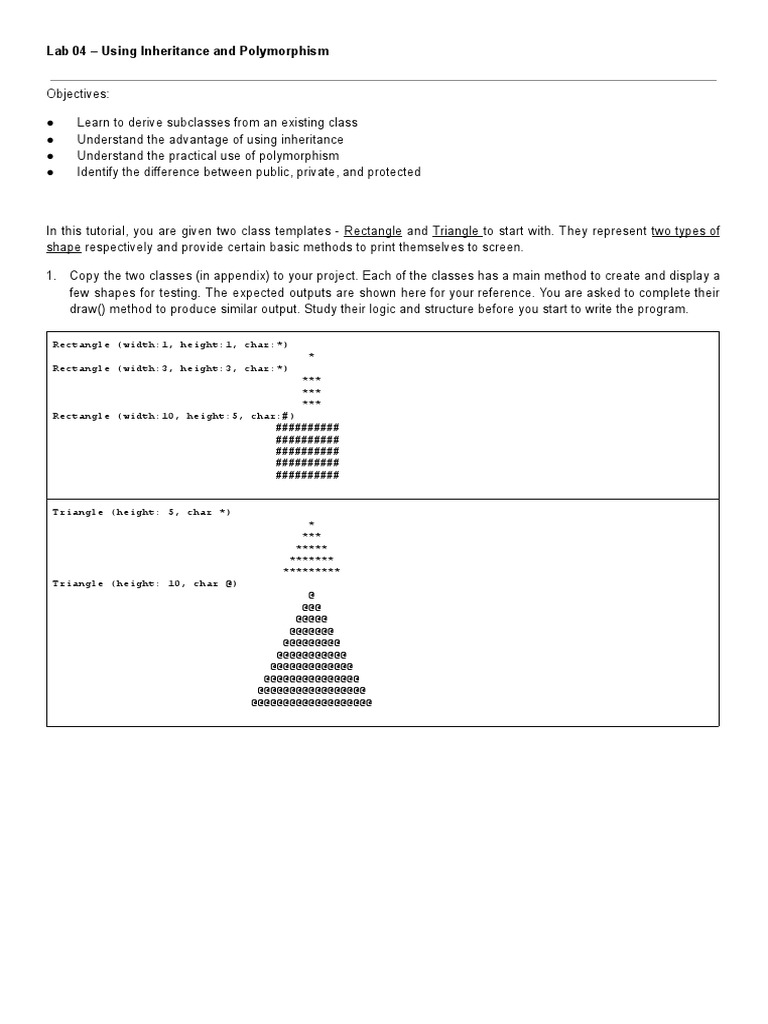 Lab 04 Pdf Class Computer Programming Method Computer Programming