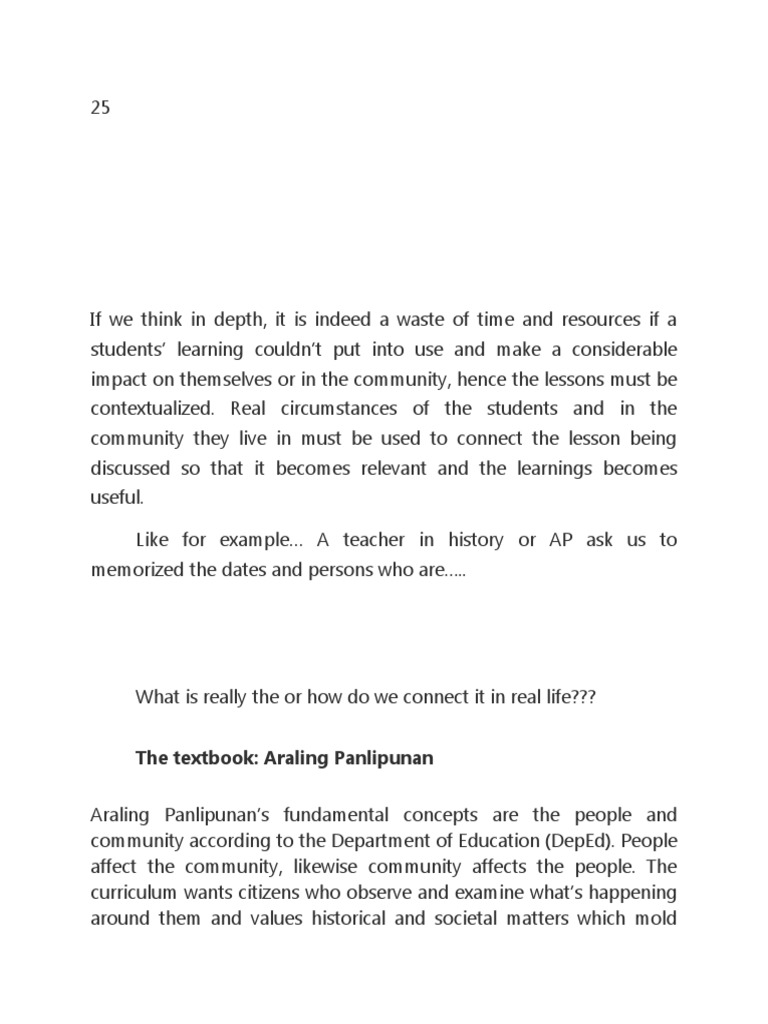 Contextualization in Ap Lesson | PDF