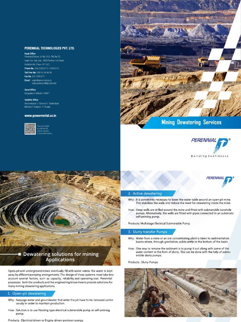Mining Dewatering Pump On Hire | PDF