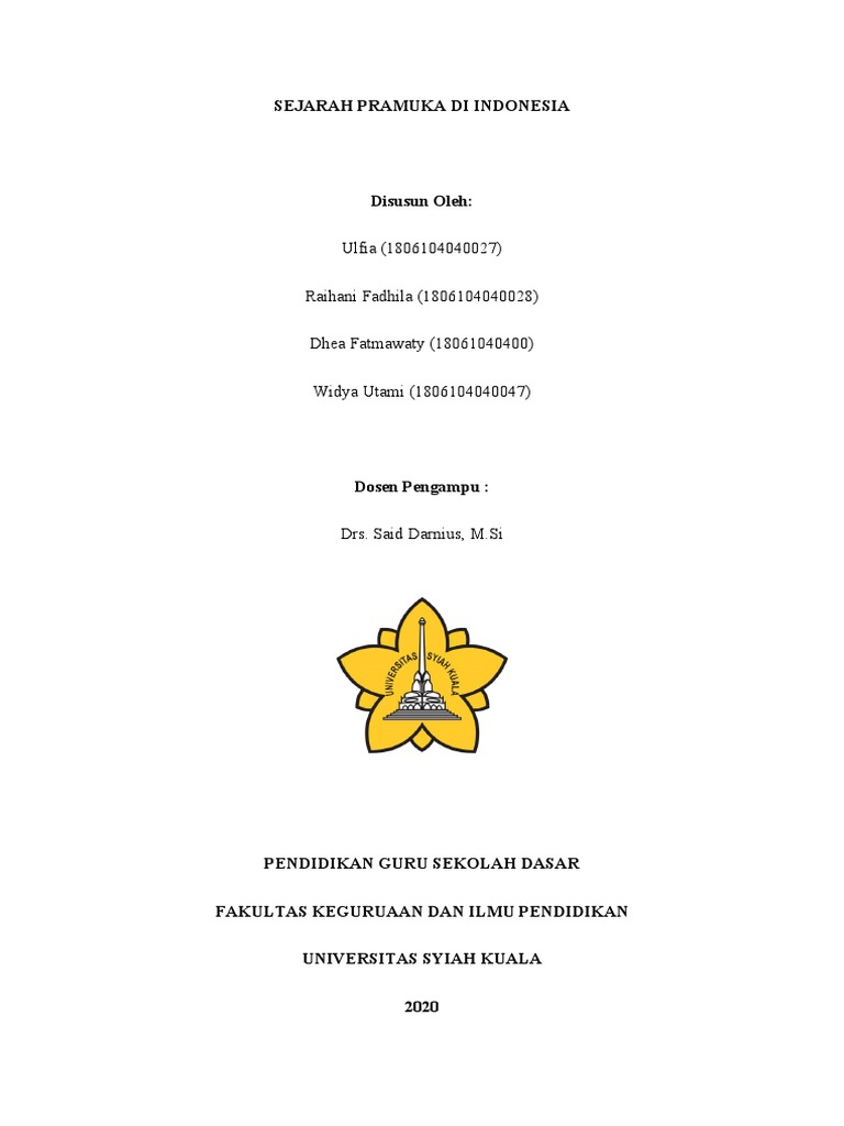 Sejarah Pramuka Di Indonesia Pdf