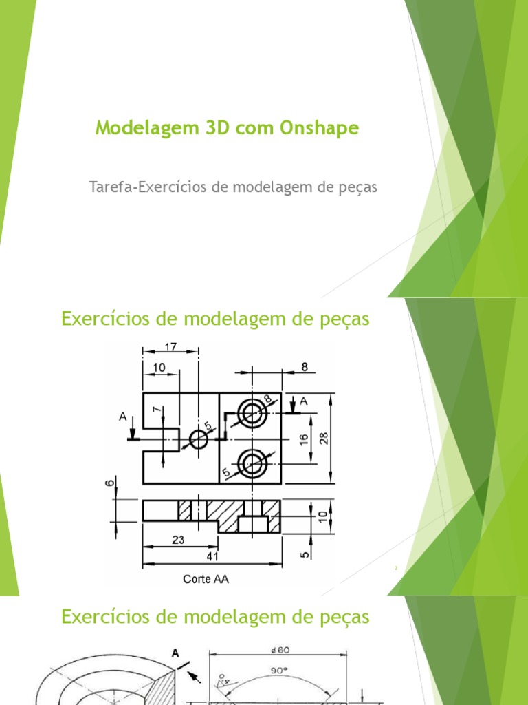 Exercicios de Modelagem de Peças | PDF