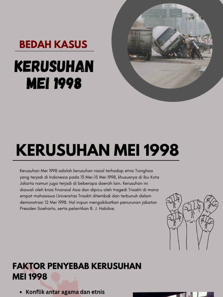 Kerusuhan Mei 1998: Penyebab dan Dampak | PDF | Politik