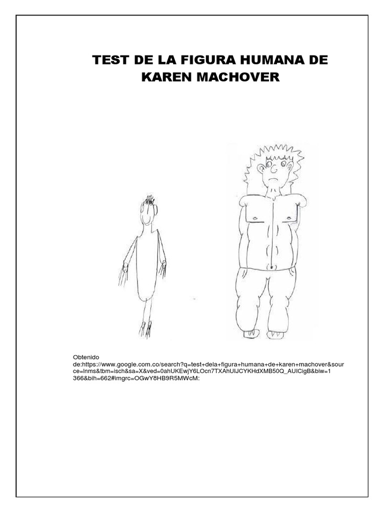 Test Figura Humana - Karen Machover | PDF | Masculinidad | Experiencia