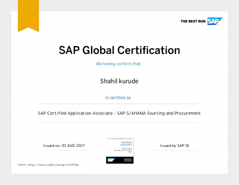 SAP S/4HANA Procurement Cert. | PDF | Business | Technology & Engineering