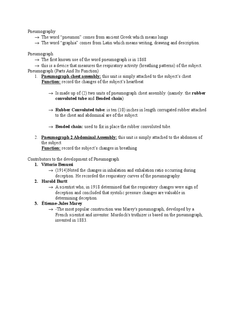 Pneumography Docs | PDF