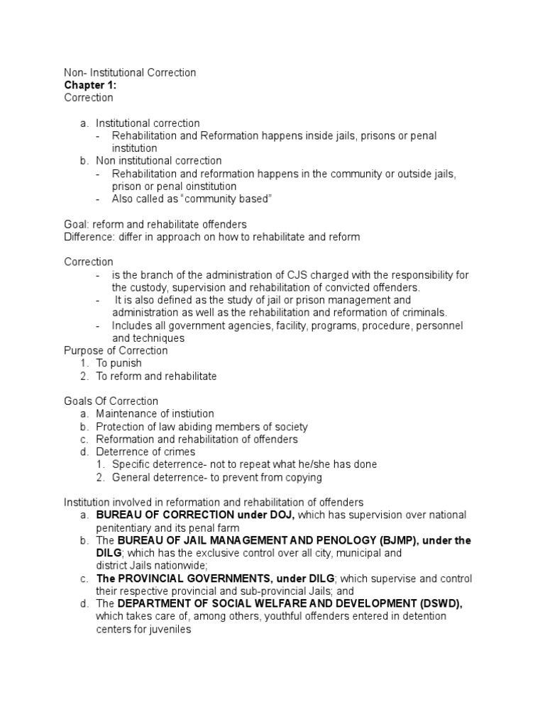 Reviewer Non Institutional | PDF | Probation | Prison