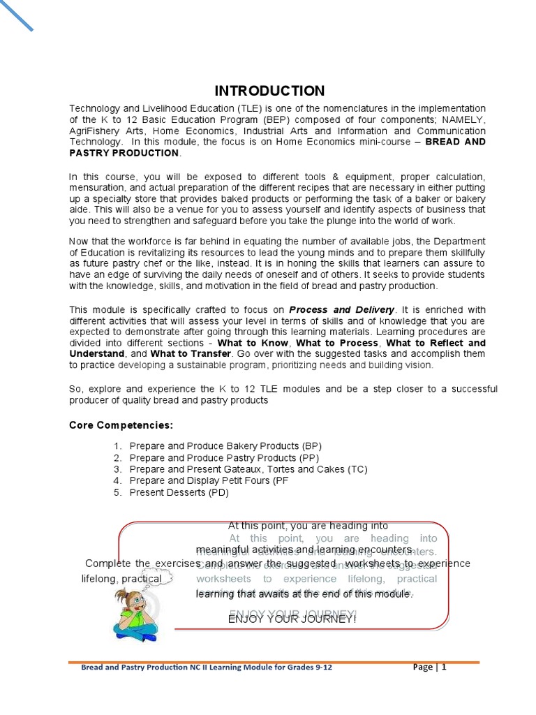 Pastry Production.: Core Competencies | PDF | Flour | Breads