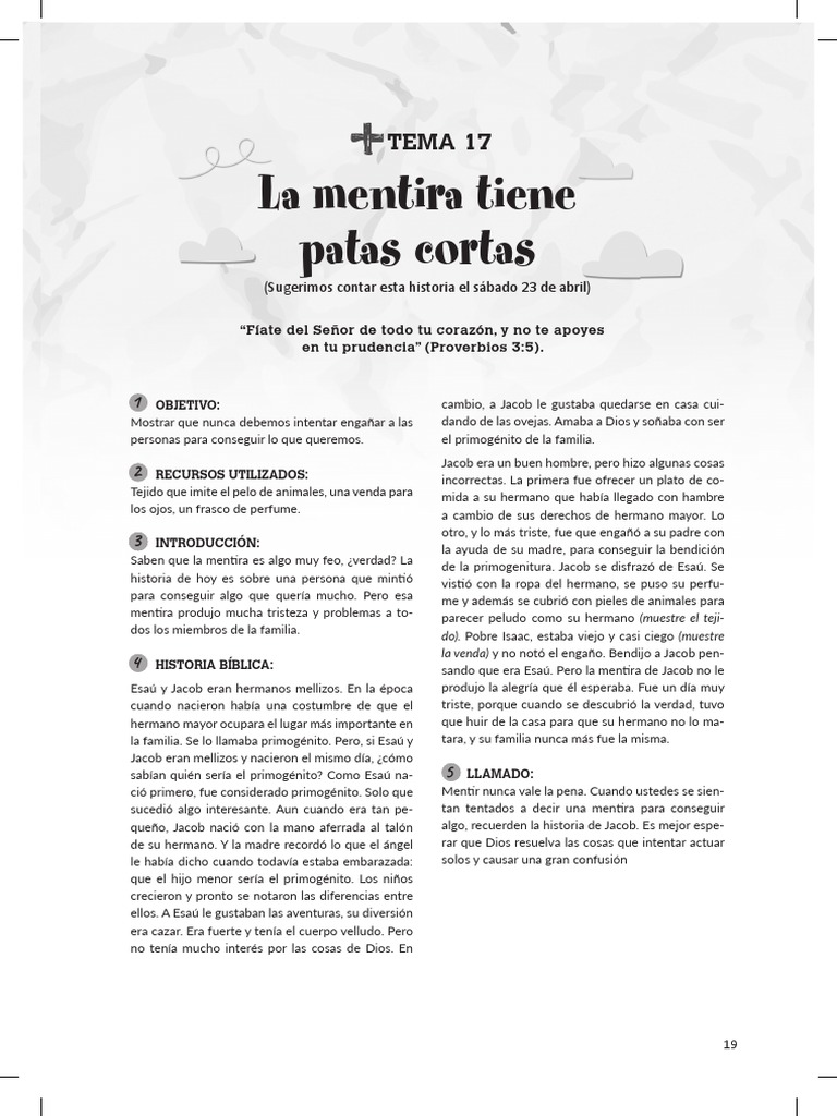 17 La Mentira Tiene Patas Cortas | PDF | Jacob