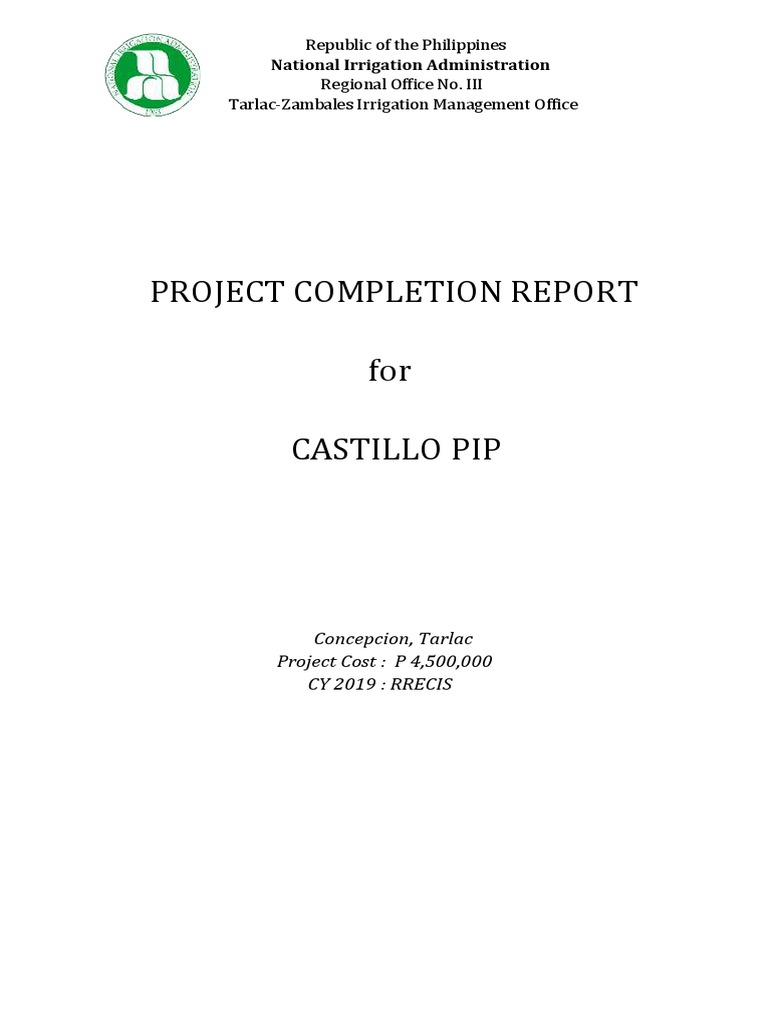 Castillo PIP Completion | PDF