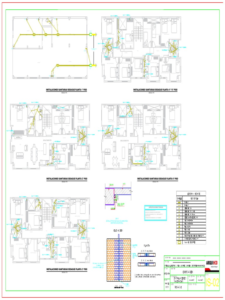 Edificacion Con Inst San - Desague | PDF