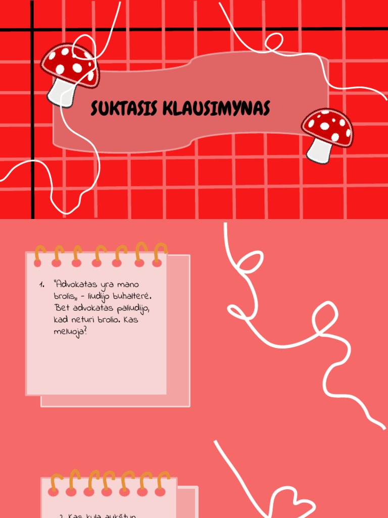 Suktasis Klausimynas | PDF