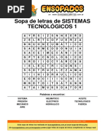 Sopa de Letras: Ciencia y Tecnología | PDF