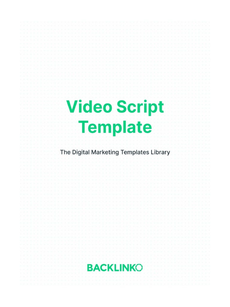 Video Script Template | PDF | Search Engine Optimization | Cyberspace