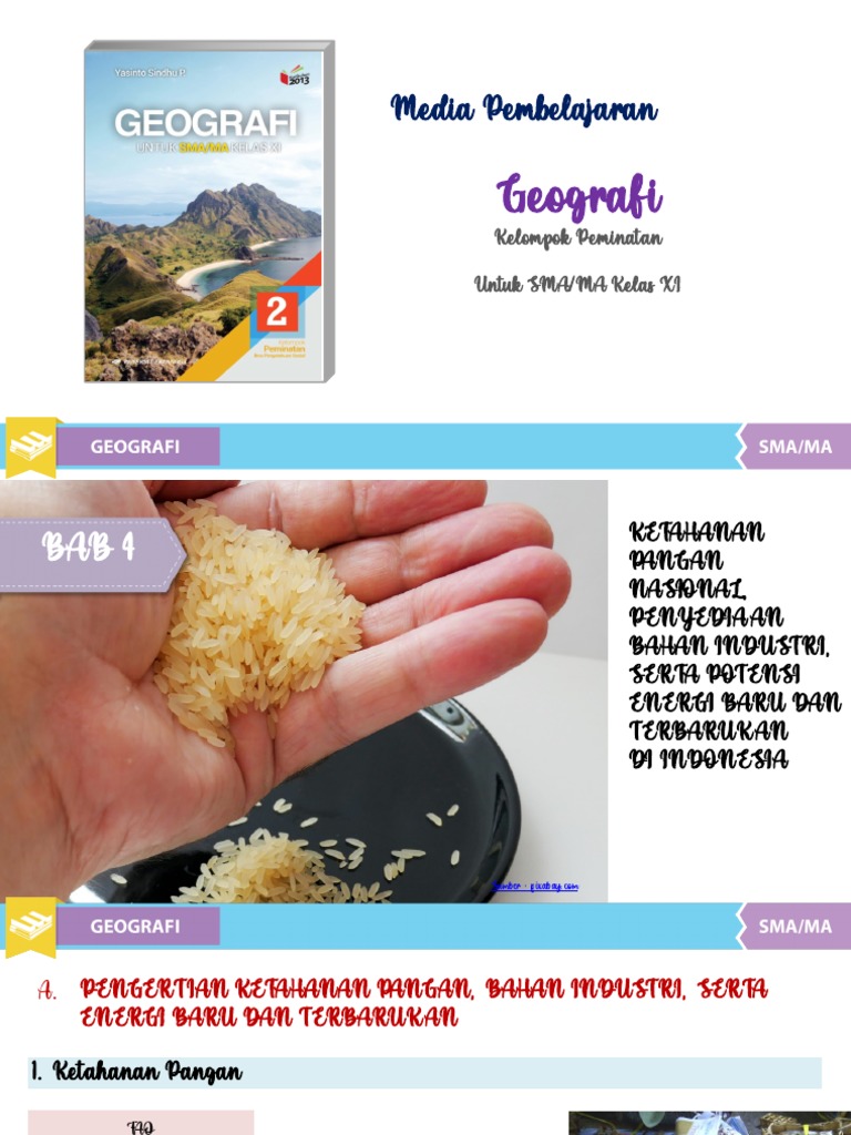 Geo Ketahanan Pangan Bab 4 Lettering | PDF